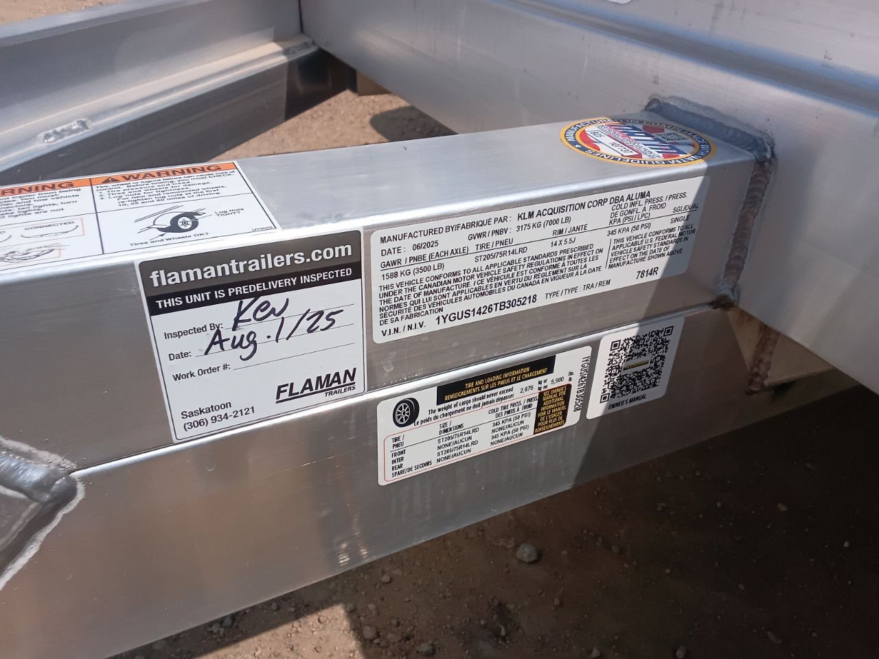 2026 Aluma 7814 77.5" x 173" Utility Trailer