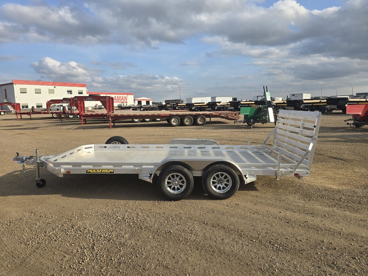2026 Aluma 7816TA 77.5" x 16' Utility Trailer - Motorcycle Trailers ...