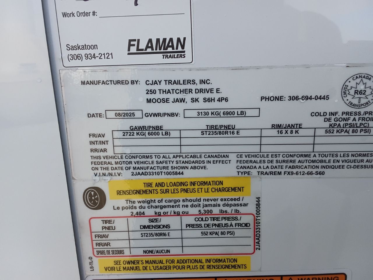 2026 CJay FX9 6' x 12' Flat Front Cargo Trailer - Trailer Inventory