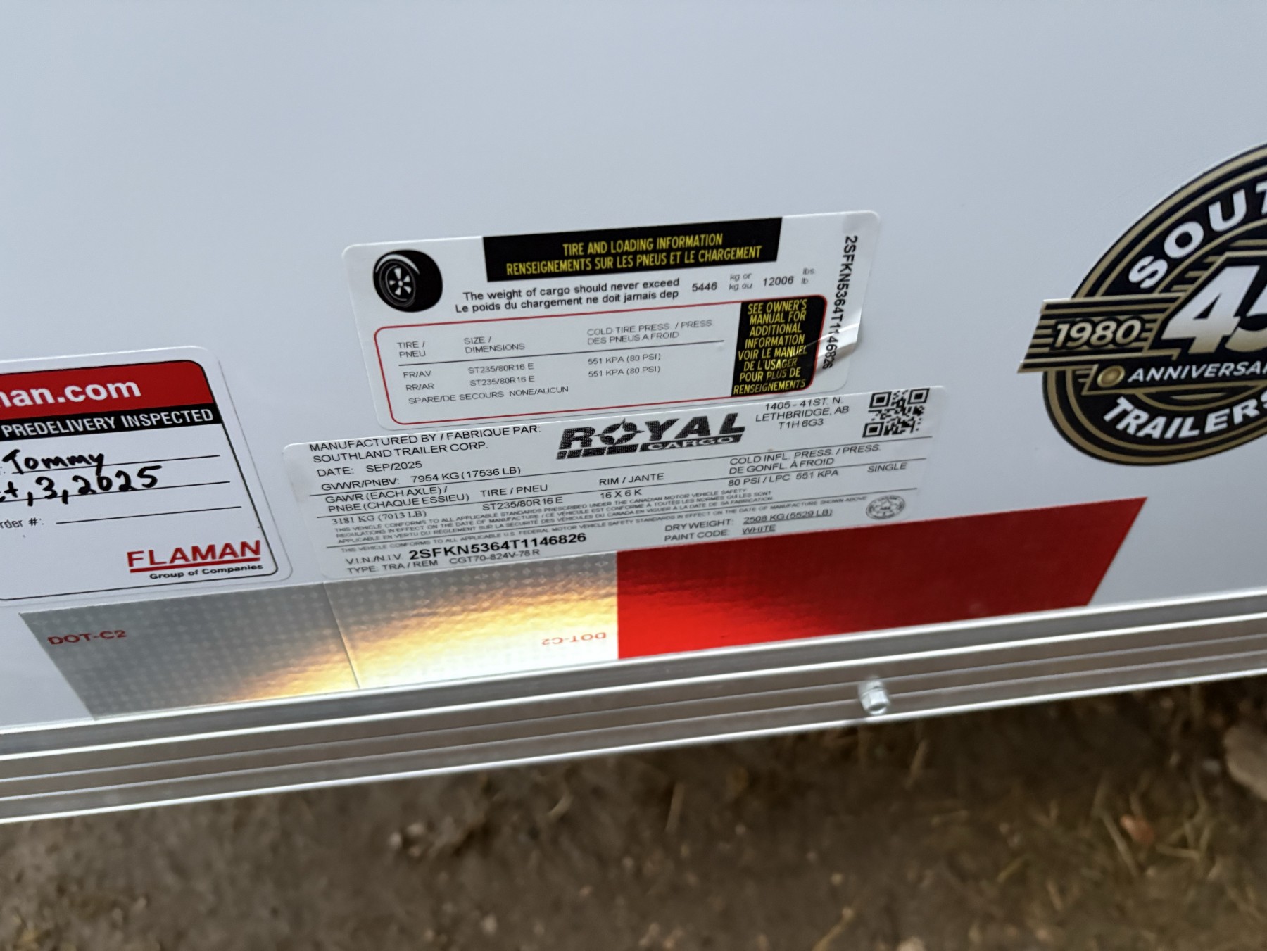 2026 Royal CGT 8'6" x 24' + V-Nose Gooseneck Cargo Trailer