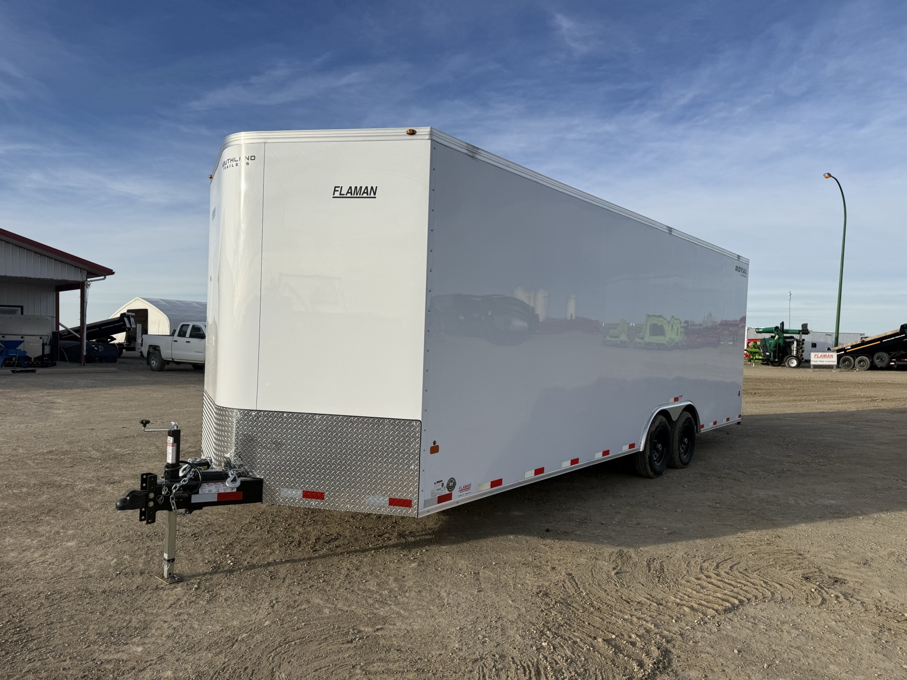 2026 Royal LARC 8'6" x 24' + V-Nose Car Hauler Trailer