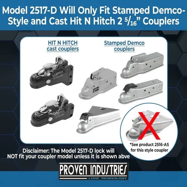 Proven Industries Trailer Hitch Locks