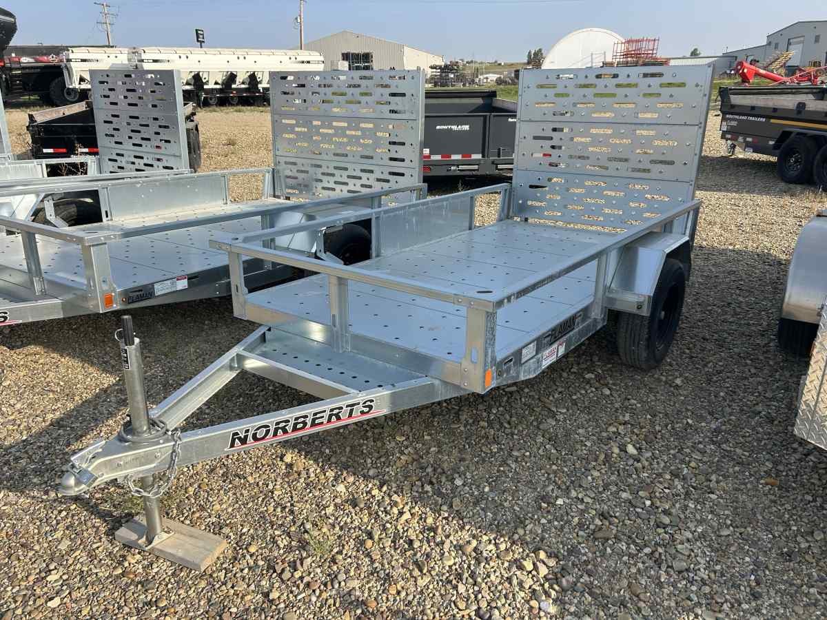 2024 Norbert 5' x 10' Galvanized Steel Utility Trailer - Motorcycle ...